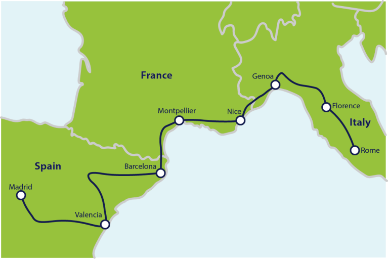 1 Monat in Europa | Reiseroute Madrid nach Rom