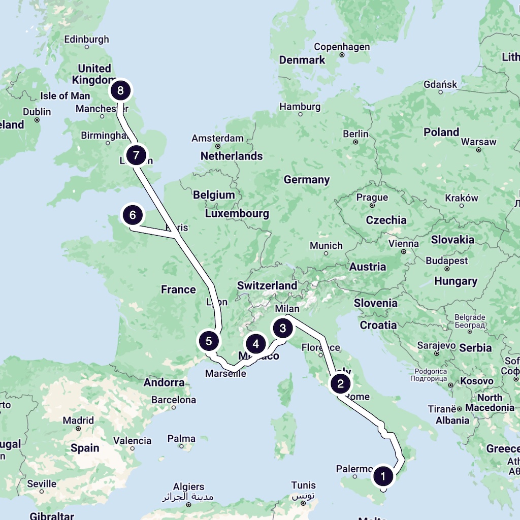 Römische Straßen zu normannischen Festungen